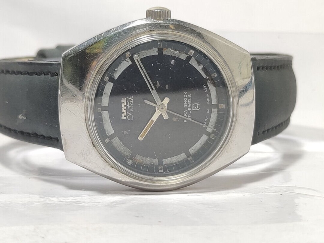Vintage Hmt Chetak Mechanical Hand Winding Movement Dial Wrist Watch ...