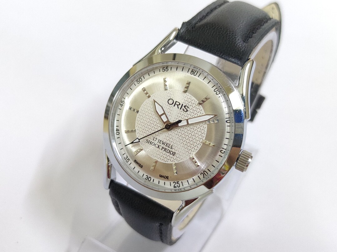 Vintage Oris Hand Winding Mechanical Analog Dial Wrist Watch for Mens ...