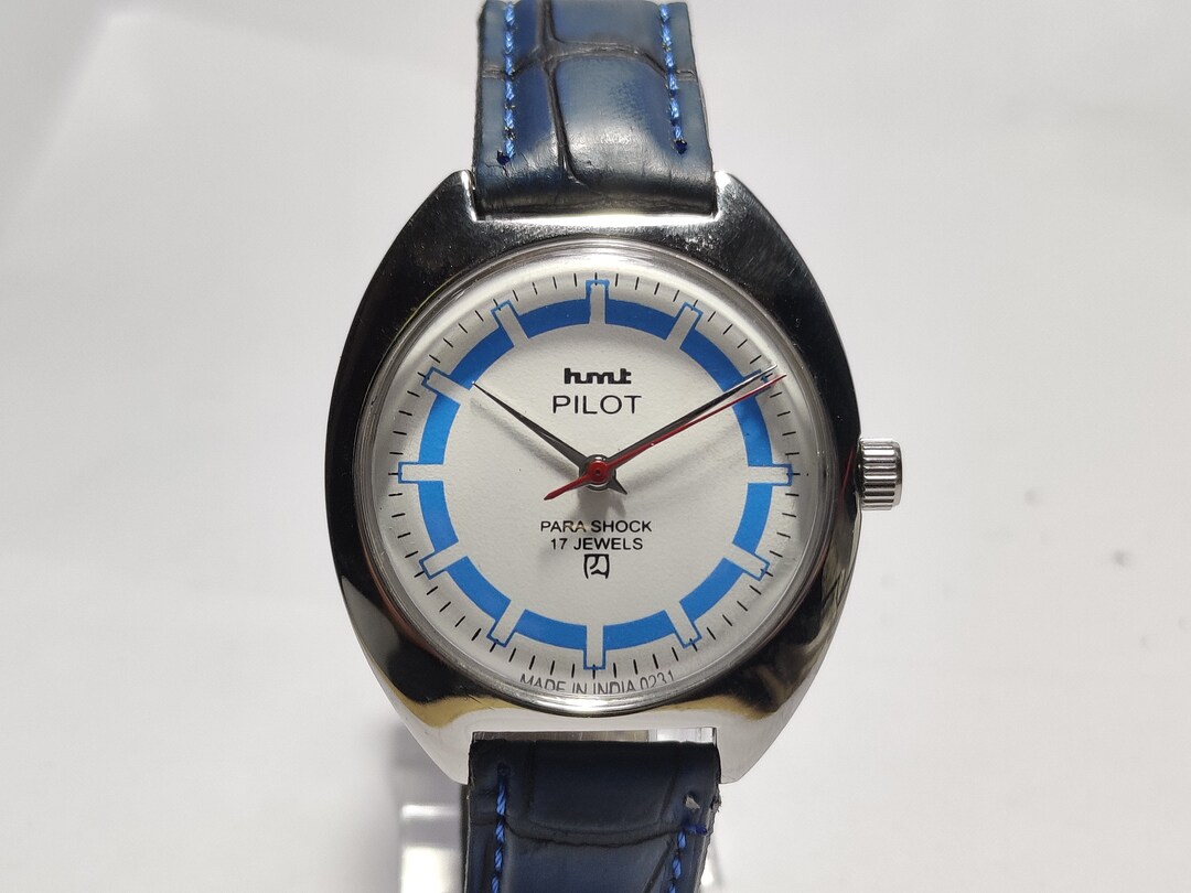 Vintage Hmt Pilot Mechanical Hand Winding Movement Dial Wrist Watch F39 ...