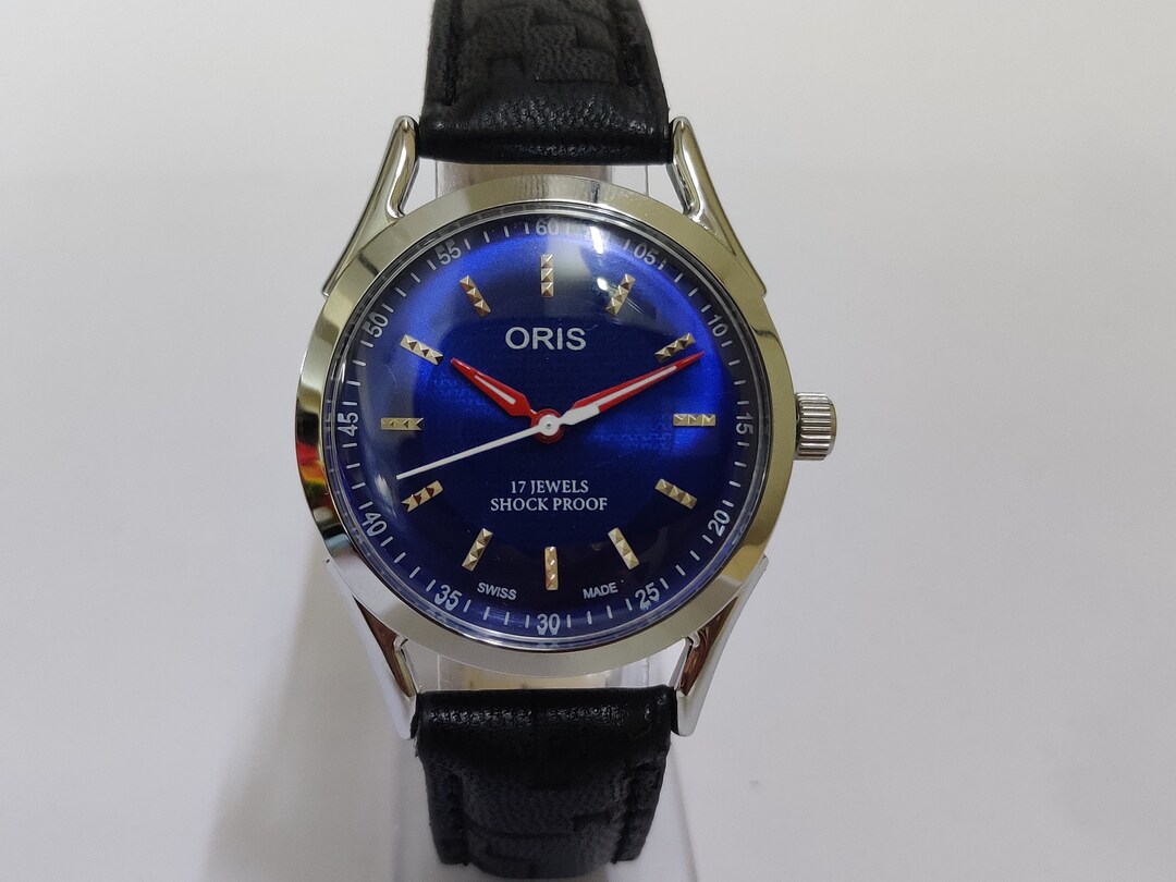 Vintage Oris Hand Winding ST96 Movement Analog Dial Wrist Watch for ...