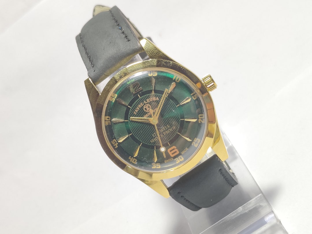 Vintage Favre Leuba Mechanical Hand Winding ST96 Movement Dial Wrist ...