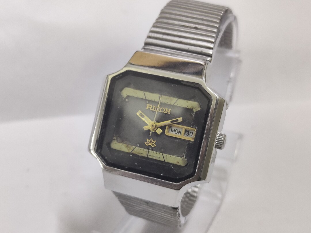 Vintage Ricoh Automatic Movement Date Day Dial Wrist Watch for Mens M9 ...