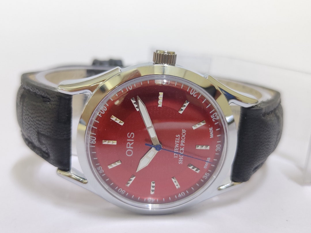Vintage Oris Hand Winding Movement Analog Dial Wrist Watch for Mens B8 ...