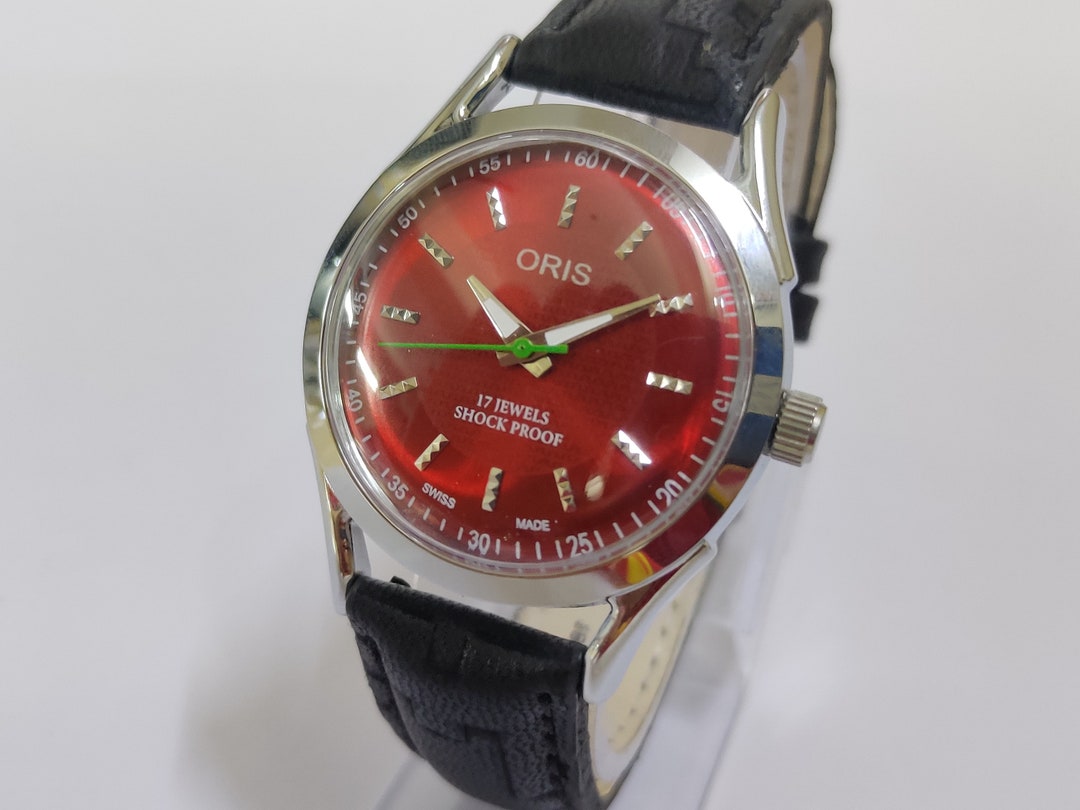 Vintage Oris Hand Winding Movement Analog Dial Wrist Watch for Mens B6 ...