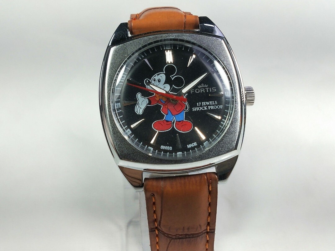 Vintage Fortis Mechanical Hand Winding ST96 Movement Dial Wrist Watch ...