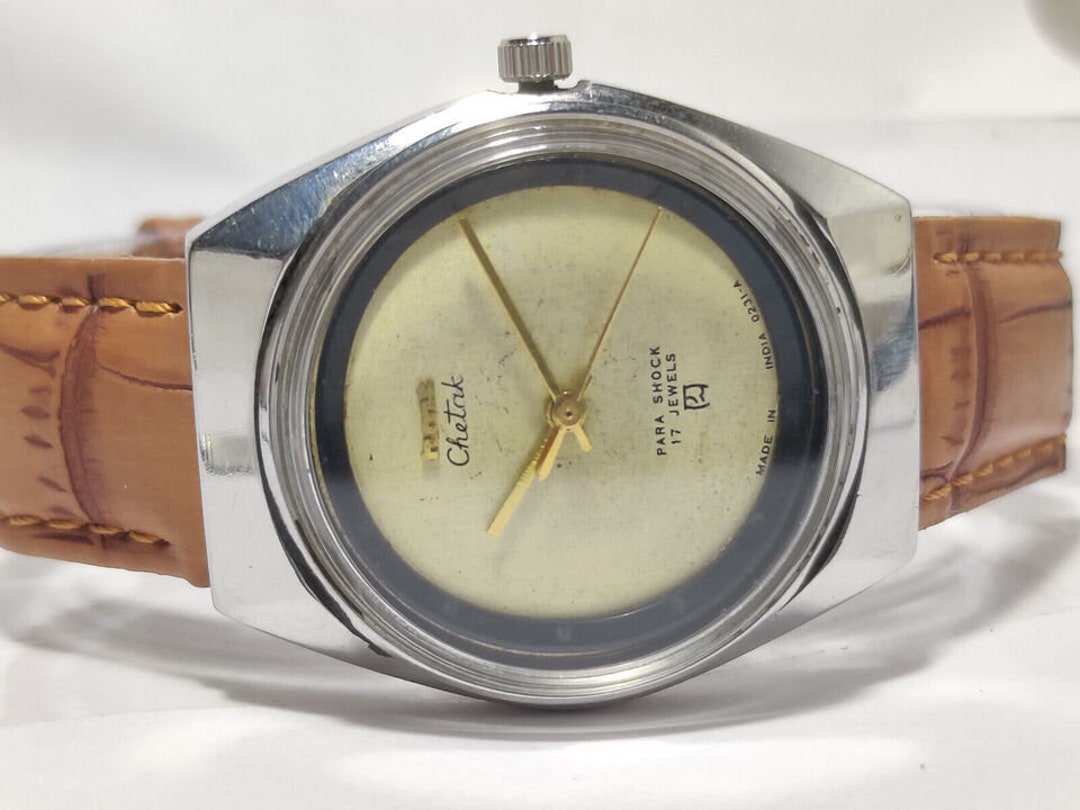 Vintage Hmt Chetak Mechanical Hand Winding Movement Dial Wrist Watch ...