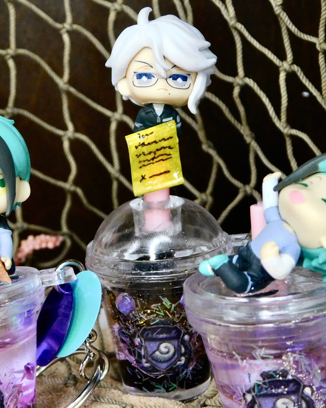 Octa and Eel Bois Themed Boba Keychains - Etsy