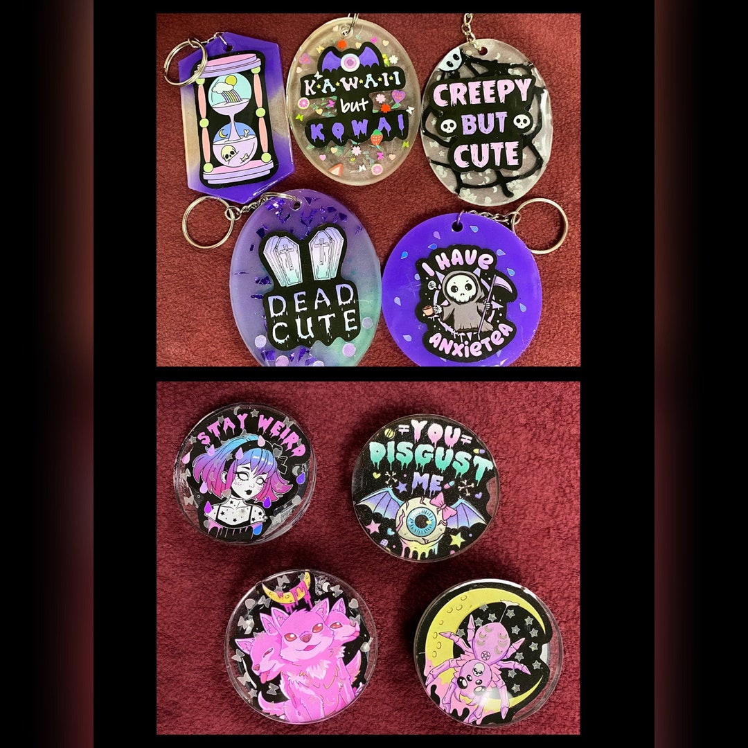 Creepy Cute Collection (keychains, Phone Grips) - Etsy