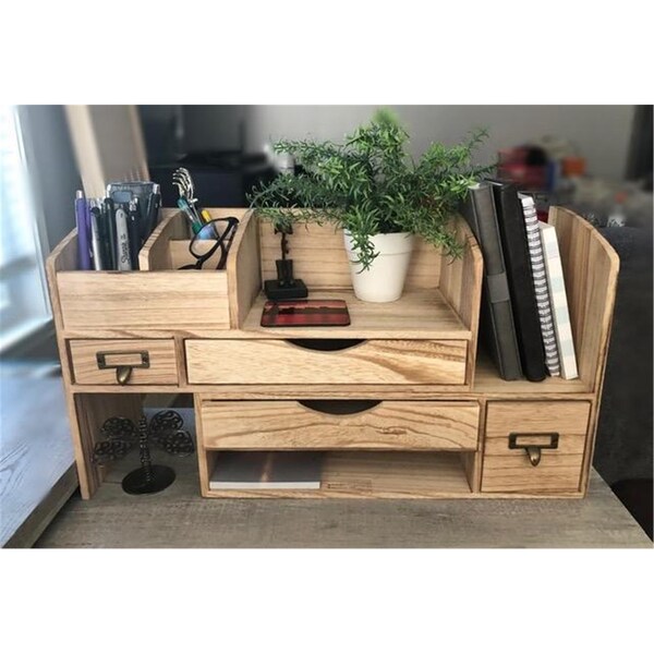 Wooden Desktop Storage Rack - Etsy