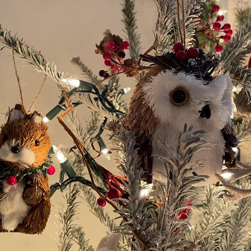 Handmade Woodland Animals Creatures Set Christmas Tree - Etsy