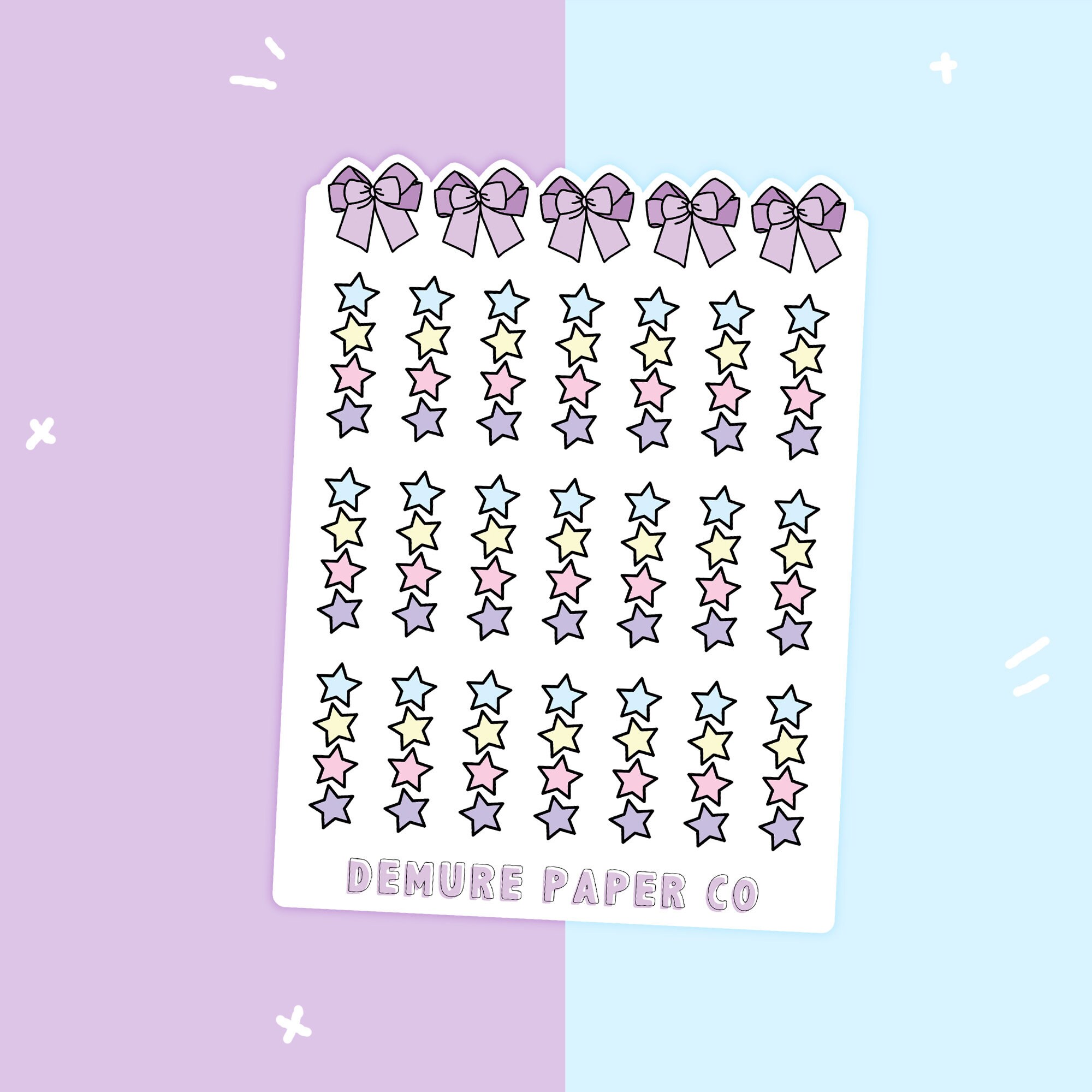 Pastel Rainbow Checklist Planner Stickers for Vertical | Etsy