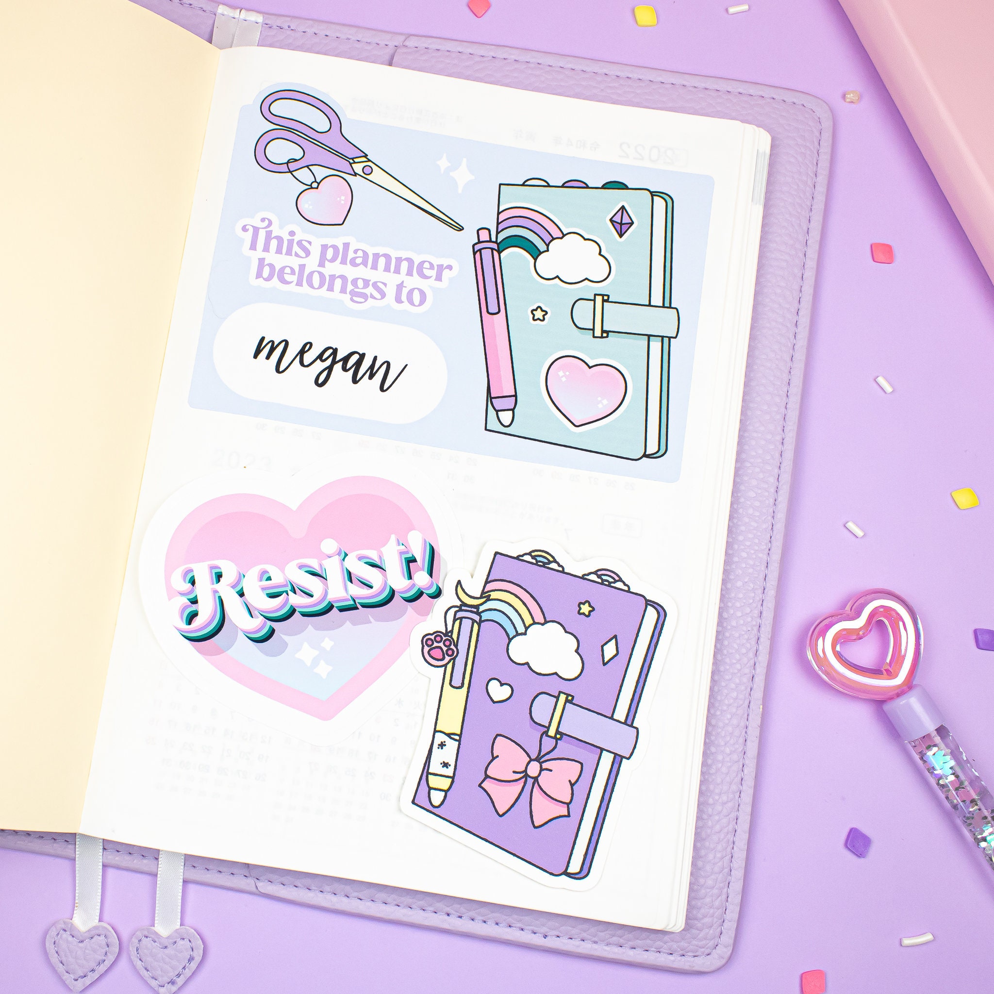 Custom Planner Label This Planner Belongs To Full Page - Etsy