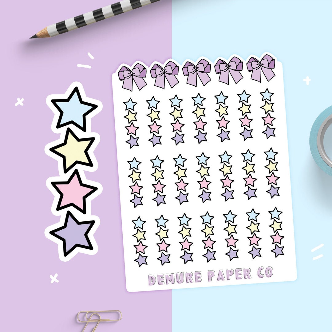 Pastel Rainbow Checklist Planner Stickers for Vertical Planners - Etsy