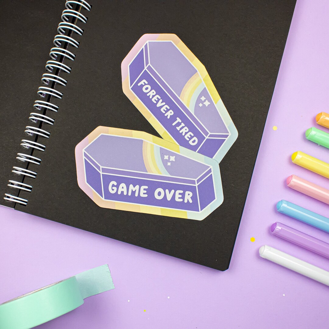 Planner Die Cut Set Pastel Goth Coffins, Scrapbooking Embellishment ...