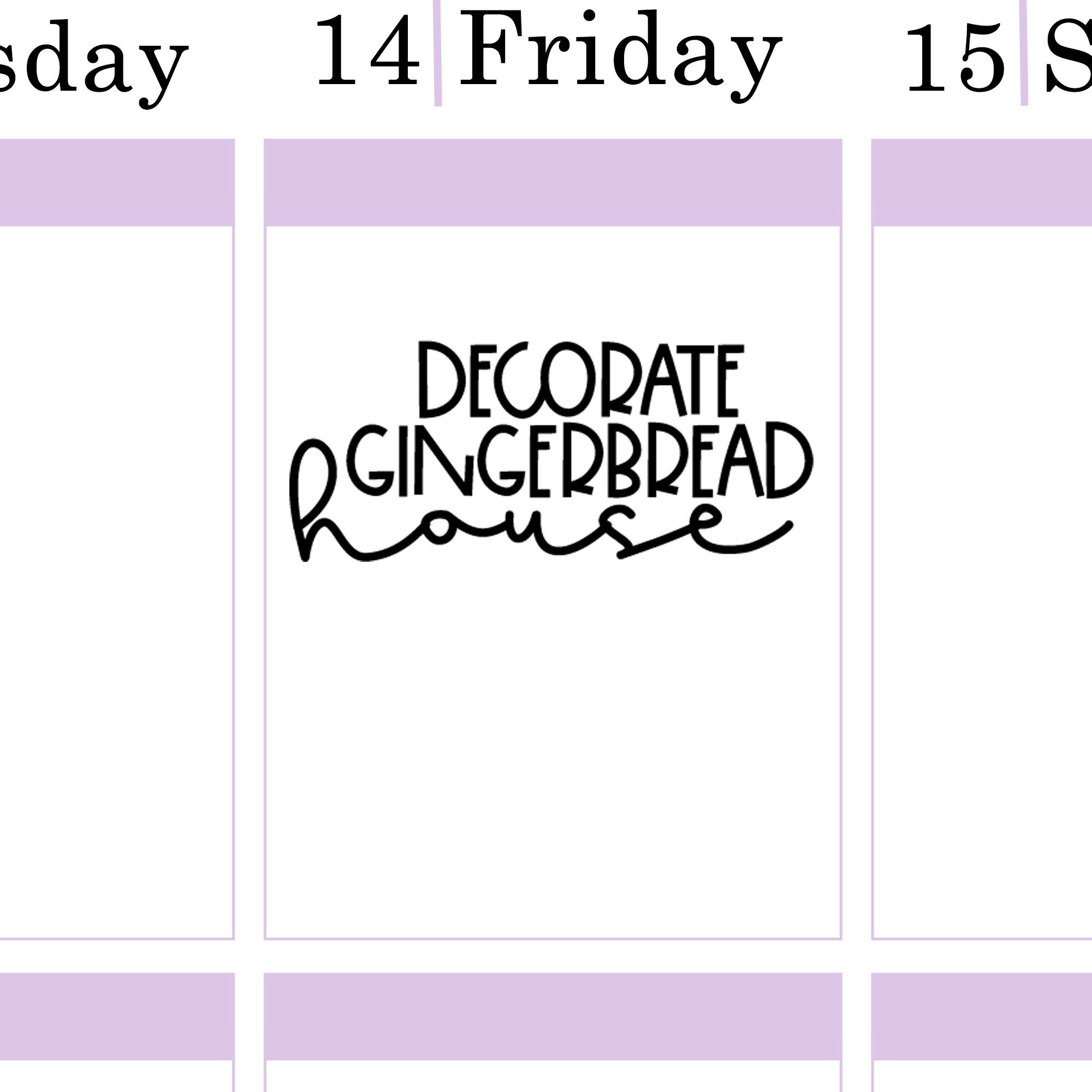 Christmas Bucket List Script Planner Stickers | Etsy