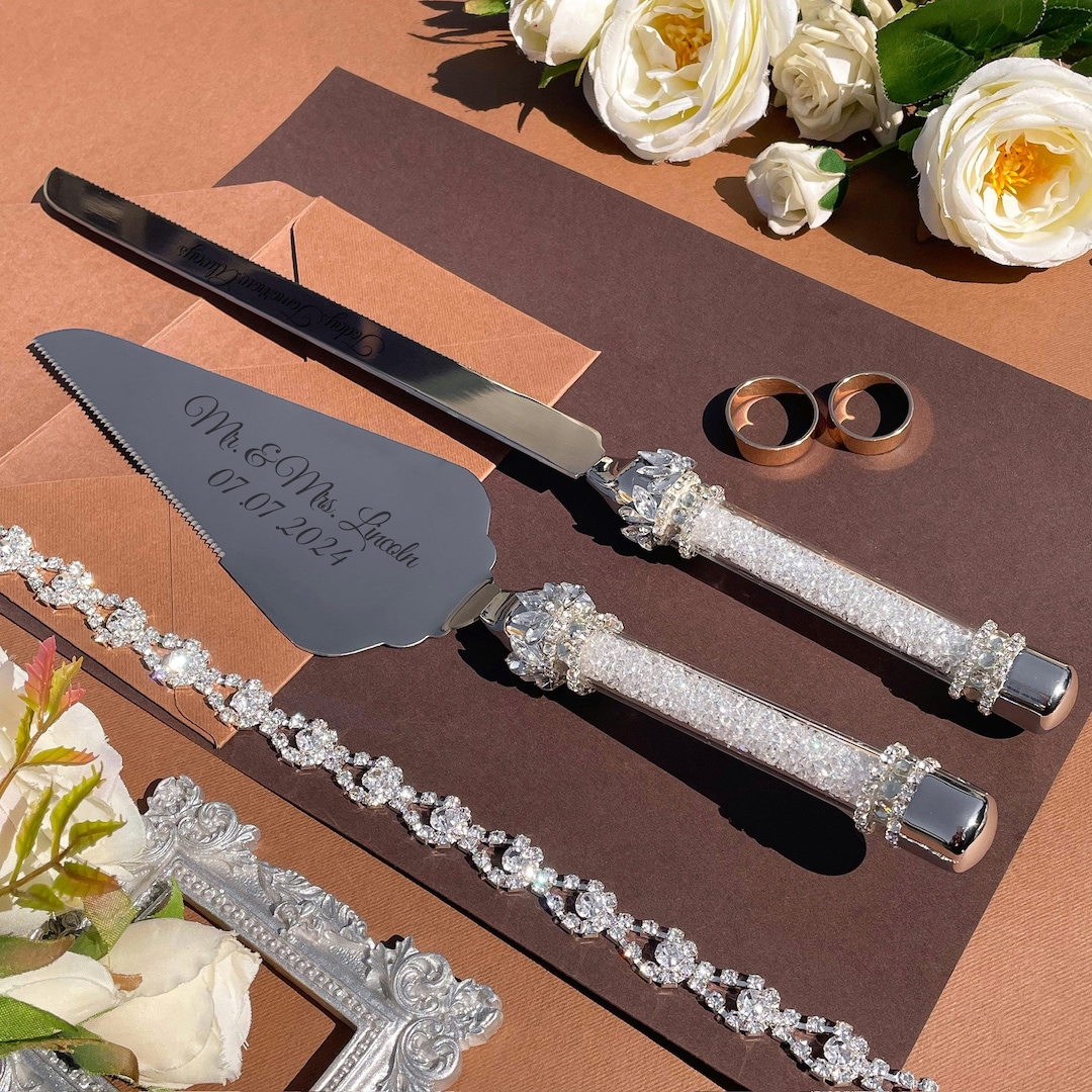 Cake Cutter Set for Wedding, Cake Cutting Set Wedding, Gift for Wedding ...