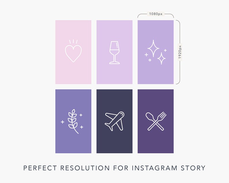 600 Instagram Story Highlight Icons | Purple | Minimal | Icons | Simple ...