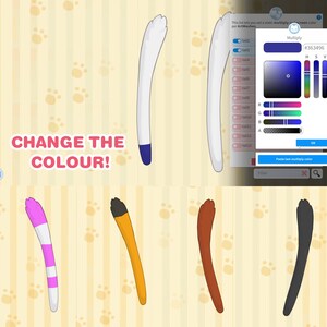 Vtuber Asset | Cat Tail, Animal Tail | Live2d Version - Etsy