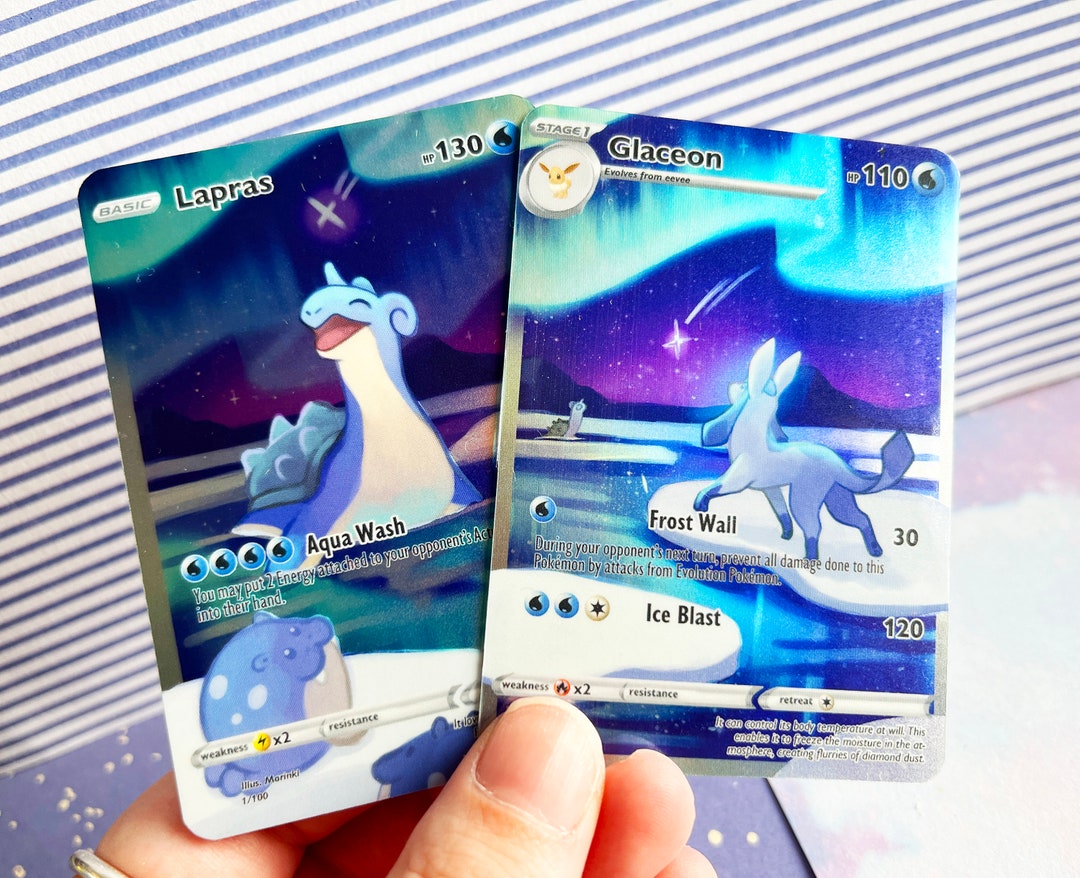 Holo / Custom Holographic Pokémon Card / Trainer Card - Etsy