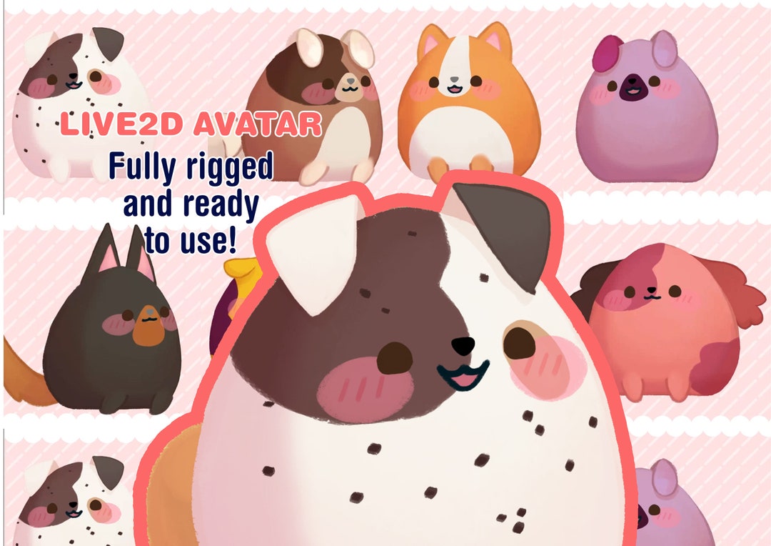 Customizable Vtuber Model or Pet - Dog - Fully Body/fully Rigged Live2d ...