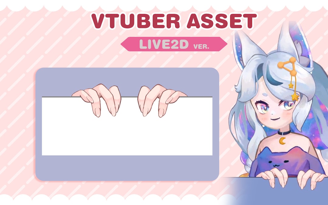 Vtuber Asset | Peek Hands | Live2d Version | - Etsy