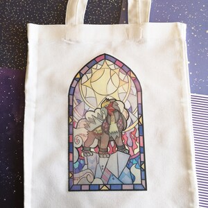 Pokemon Entei Raikou or Suicune stained glass art / totebag / | Etsy