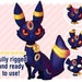 Vtuber - Pokemon Umbreon Eeveelution - Fully Body/fully Rigged Live2d ...