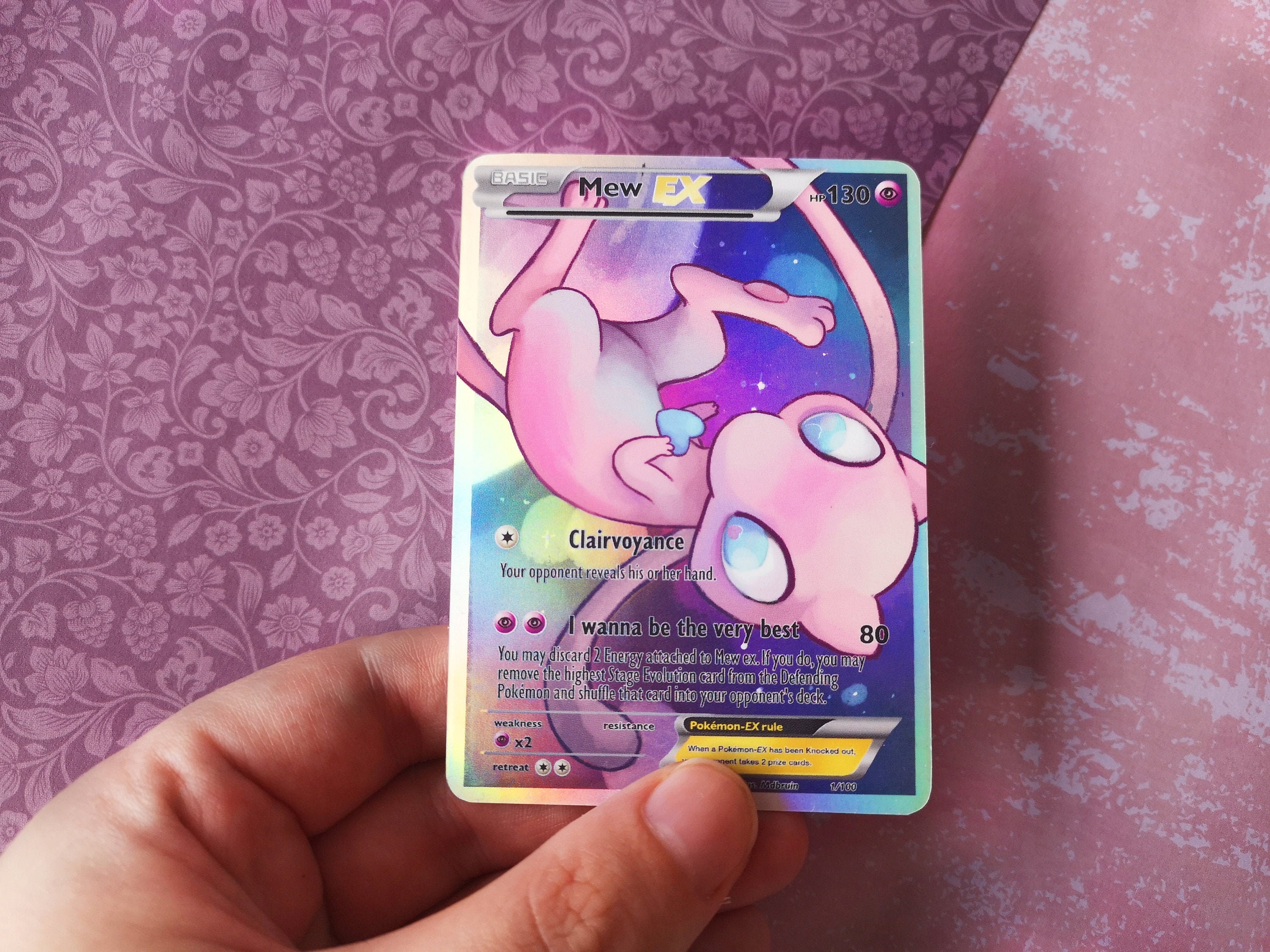 Holographic Mew Pokemon Sticker Decals Skins Electronics Holographic Mew Pokemon Sticker Decals Skins Electronics