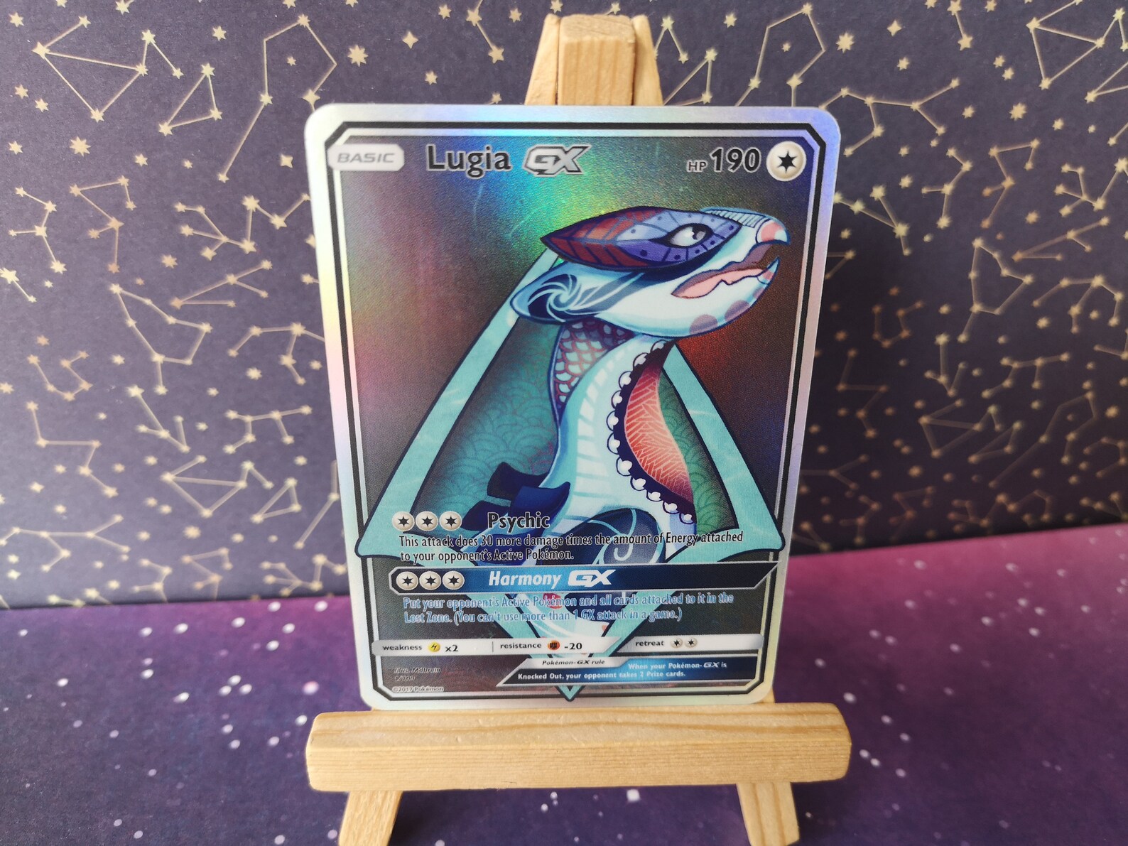 Holo Lugia / Team Harmony Pokemon Go / Custom Holographic | Etsy