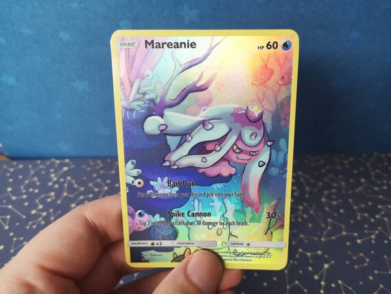 Holo Mareanie / Custom Holographic Pokémon Card - Etsy