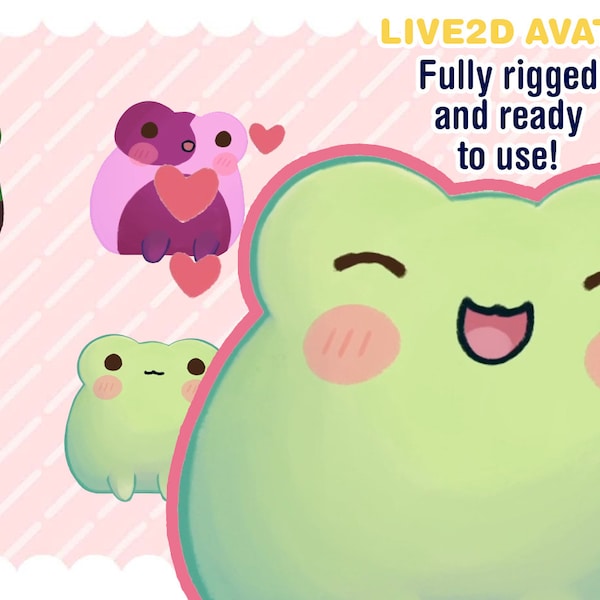 2d Vtuber Frog - Etsy