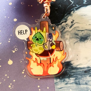 Acrylic Legend of Zelda Charm Double-sided / Korok Meme / 2,5” Inch / 6 ...