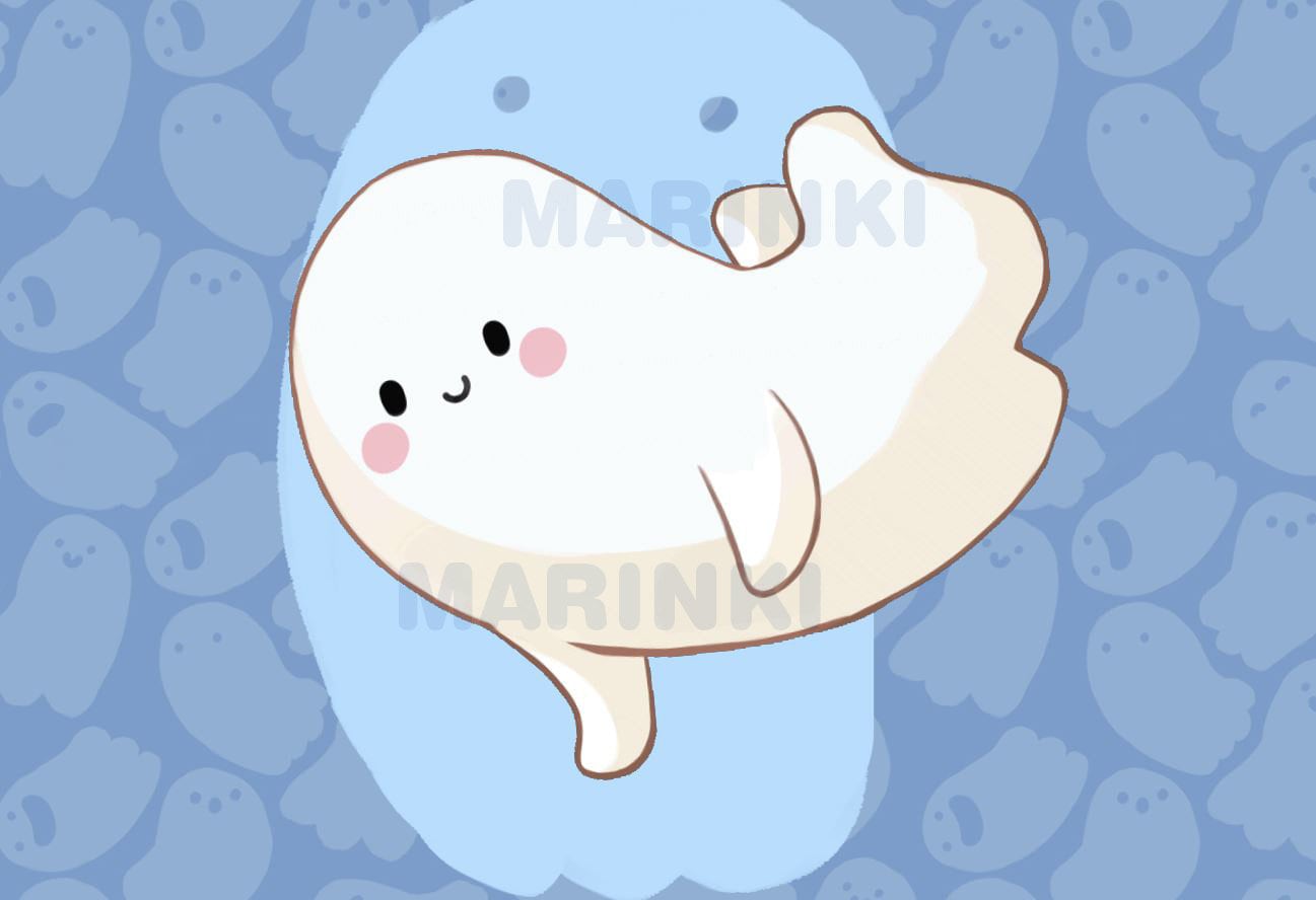 Vtuber - Ghost That Will Give Head Pats - Fully Body/fully Rigged ...