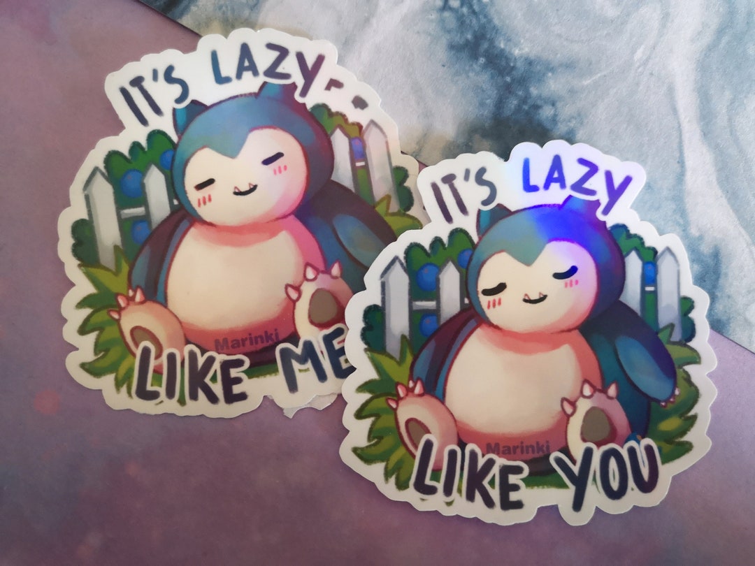 Mean Pokemon Stickers Like You or Like Me Snorlax - Etsy