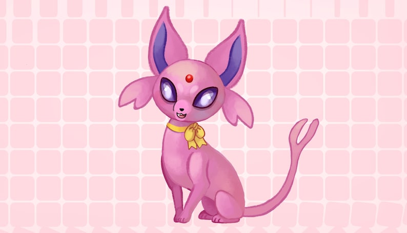 Vtuber Pokemon Espeon Eeveelution Fully Body/fully Rigged - Etsy UK