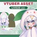 Vtuber Asset | Snow Bunny Winter Theme Blanket | Live2d Version - Etsy