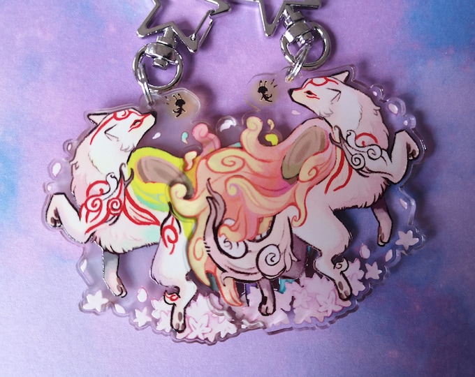 Acrylic Okami Charm Bouble Sided / 2,5” Inch / 6,35 Cm - Etsy