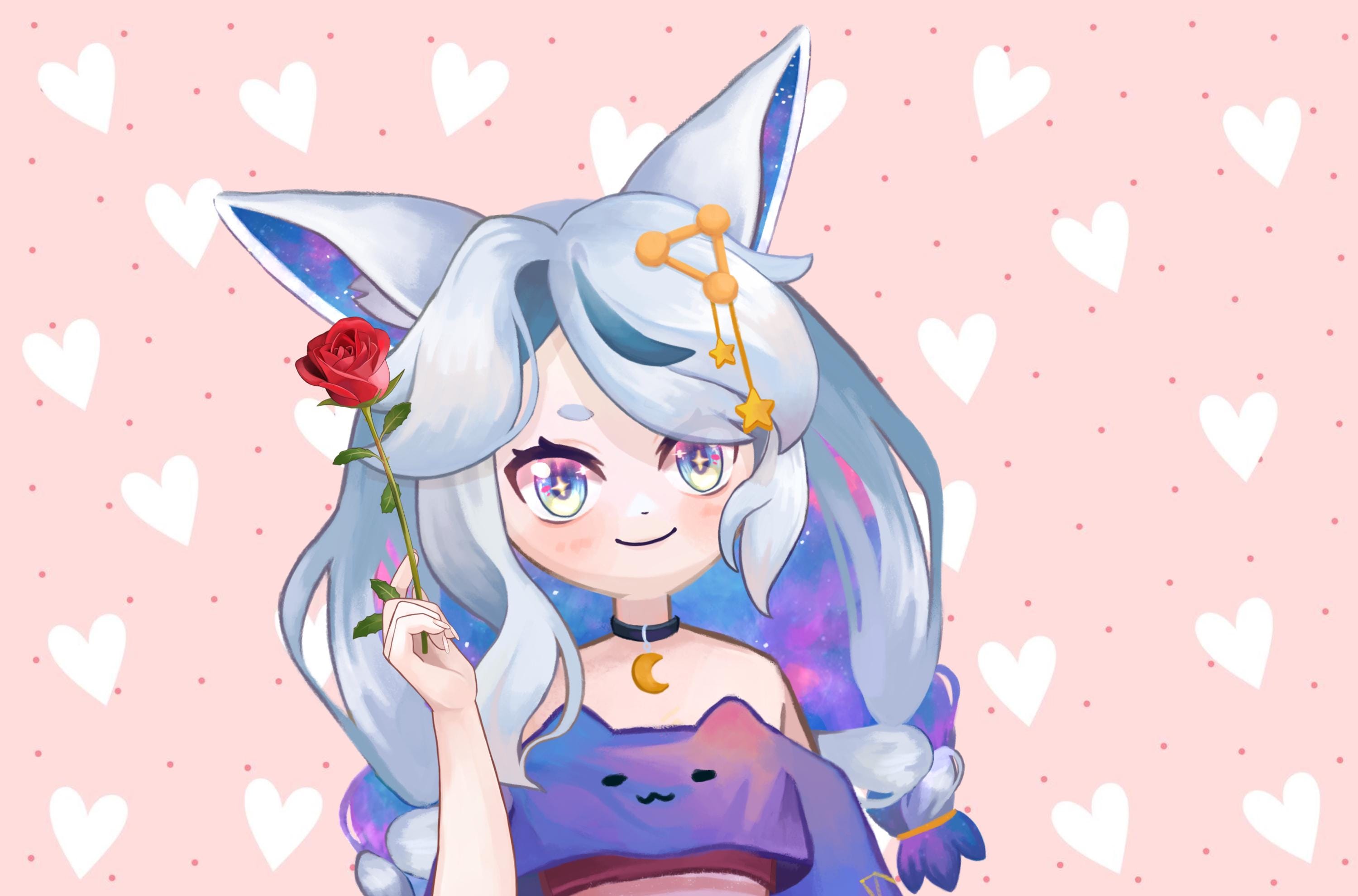 Vtuber Asset | Valentine Roses | Live2d Version - Etsy