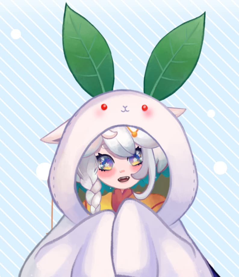 Vtuber Asset Snow Bunny Winter Theme Blanket Live2d - Etsy