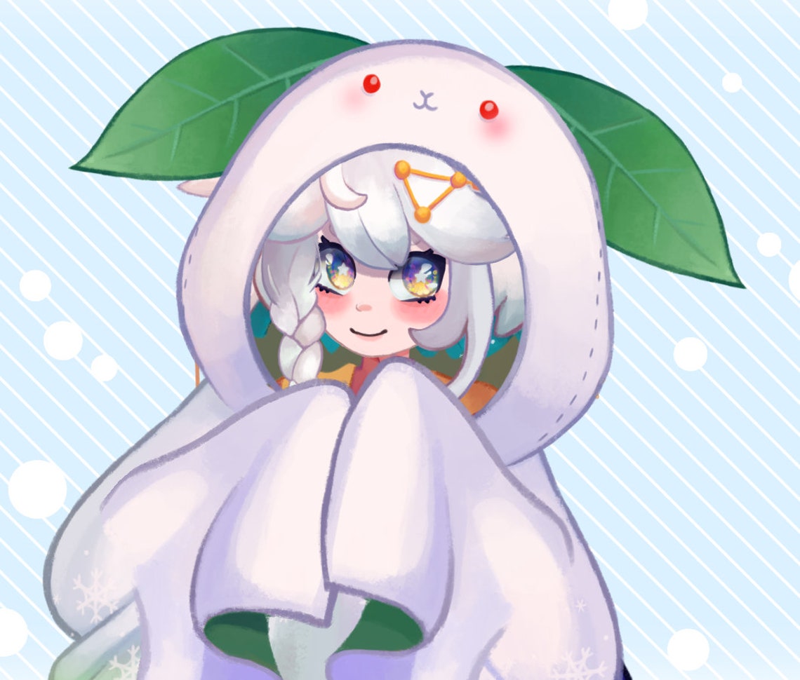 Vtuber Asset Snow Bunny Winter Theme Blanket Live2d - Etsy