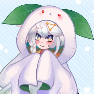 Vtuber Asset | Snow Bunny Winter Theme Blanket | Live2d Version - Etsy