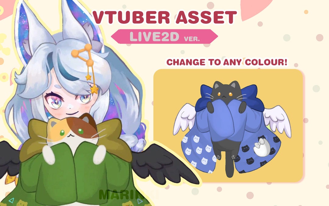 Vtuber Asset | Cozy Blanket With Cat or Coffee/tea | Live2d Version - Etsy