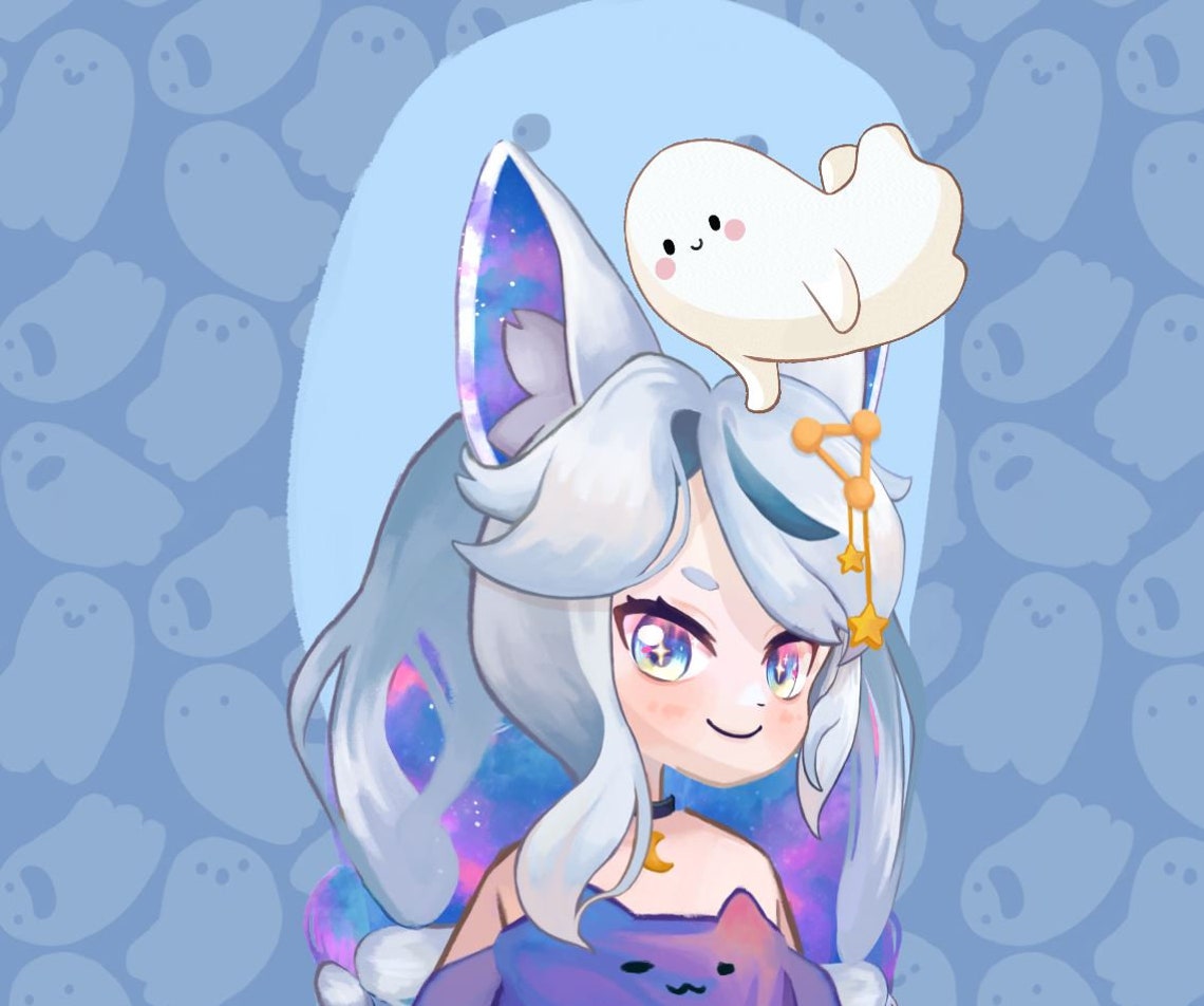 Vtuber - Ghost That Will Give Head Pats - Fully Body/fully Rigged ...