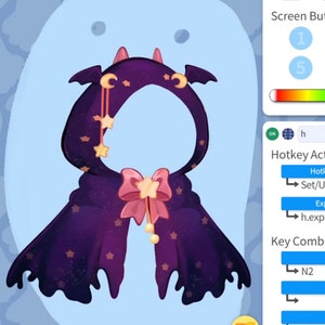 Vtuber Asset | Star Cape or Blanket Halloween Hat | Live2d Version - Etsy
