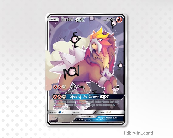 Shiny Entei Card