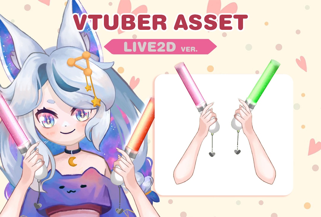 Vtuber Asset | Lightstick| Live2d Version | - Etsy