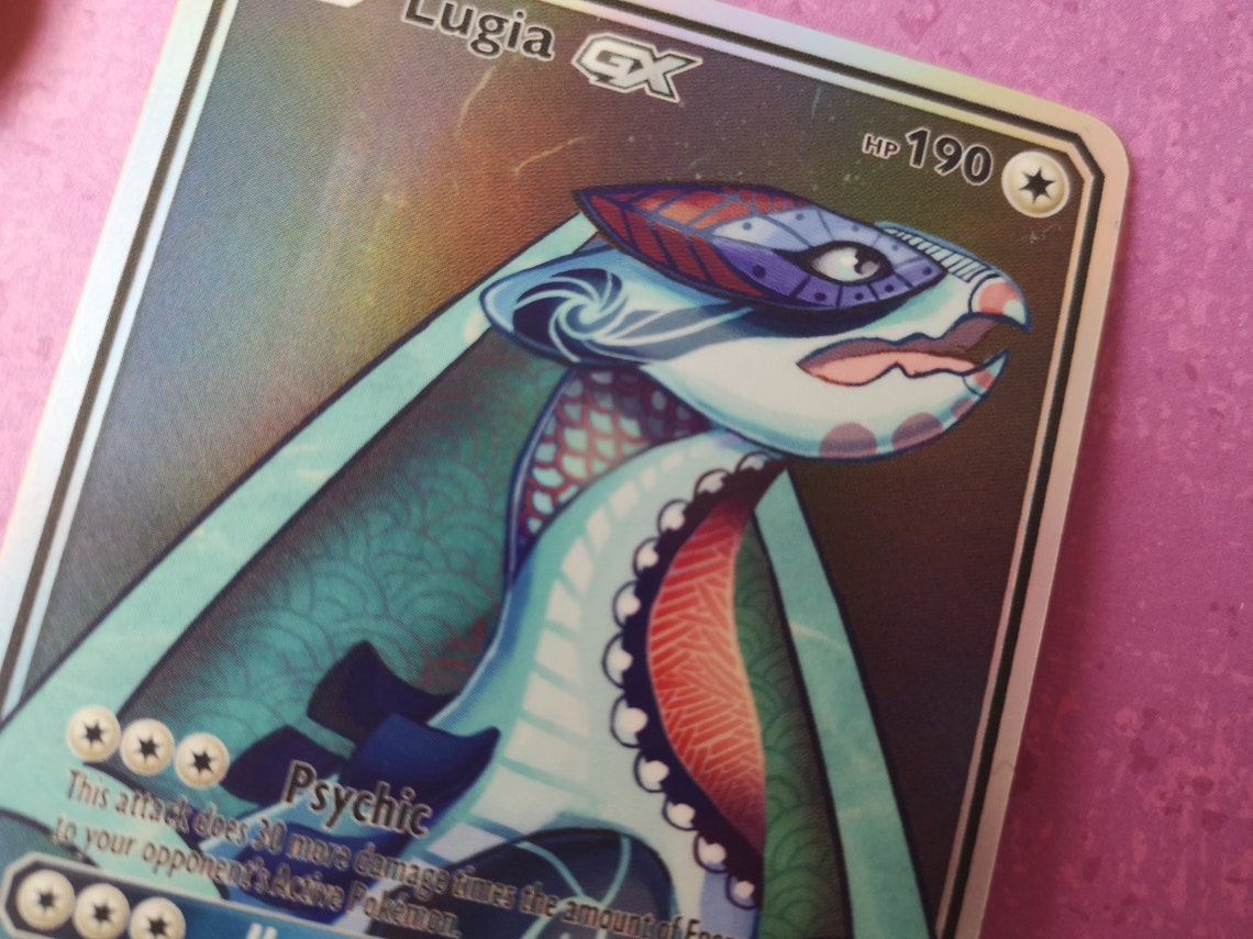 Holo Lugia / Team Harmony Pokemon Go / Custom Holographic | Etsy