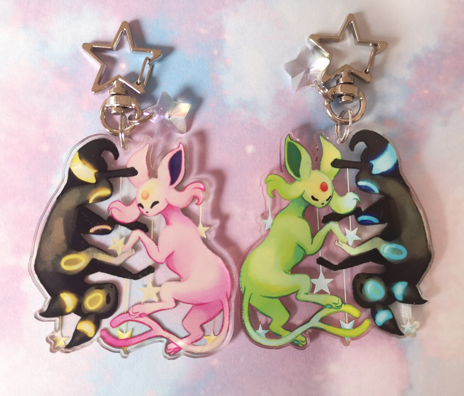 Acrylic Pokemon Eeveelution Charm Bouble Sided / 25 Inch / - Etsy
