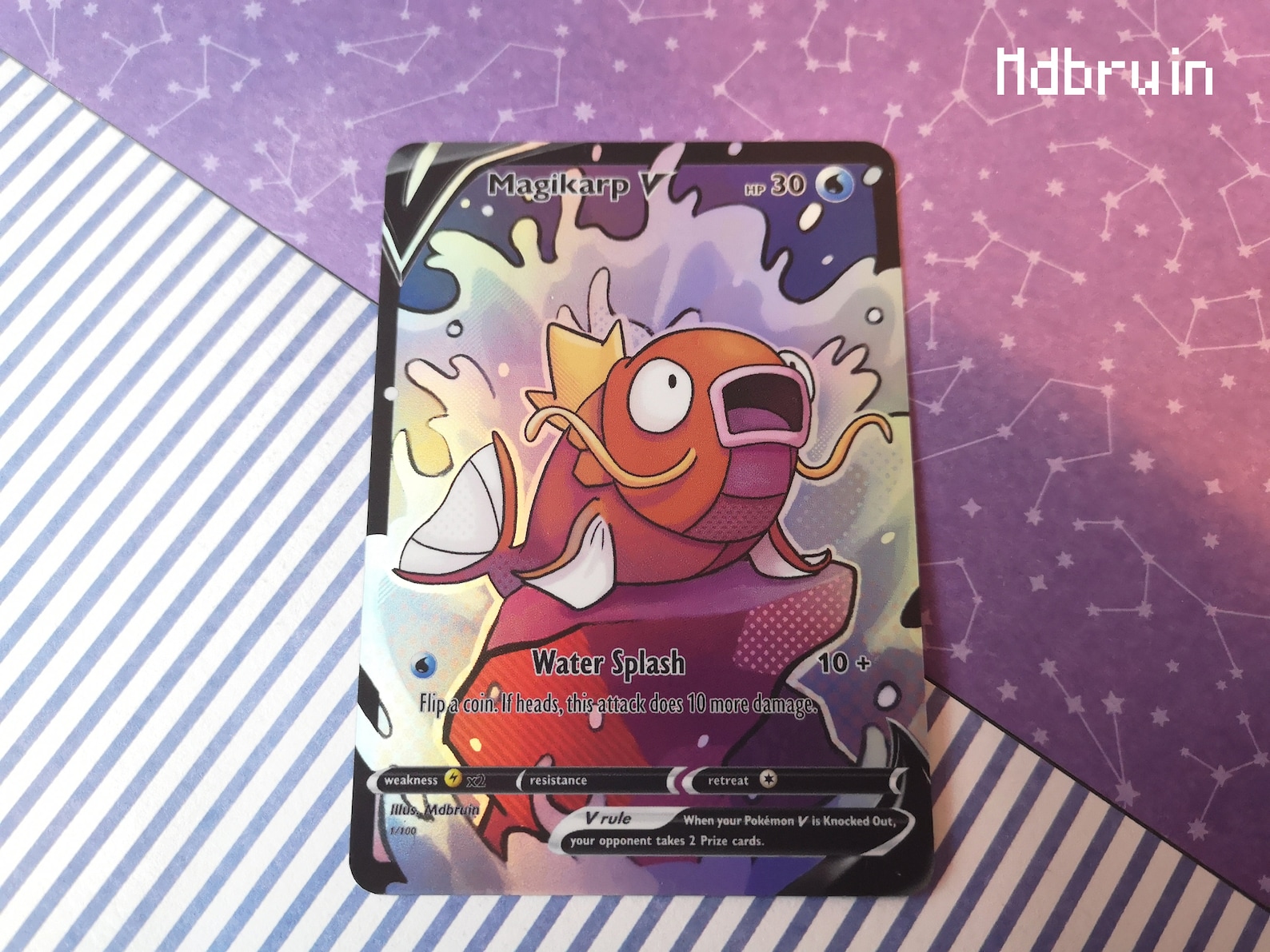 Holo Magikarp / Custom Holographic Pokémon Card / Tag Team - Etsy UK