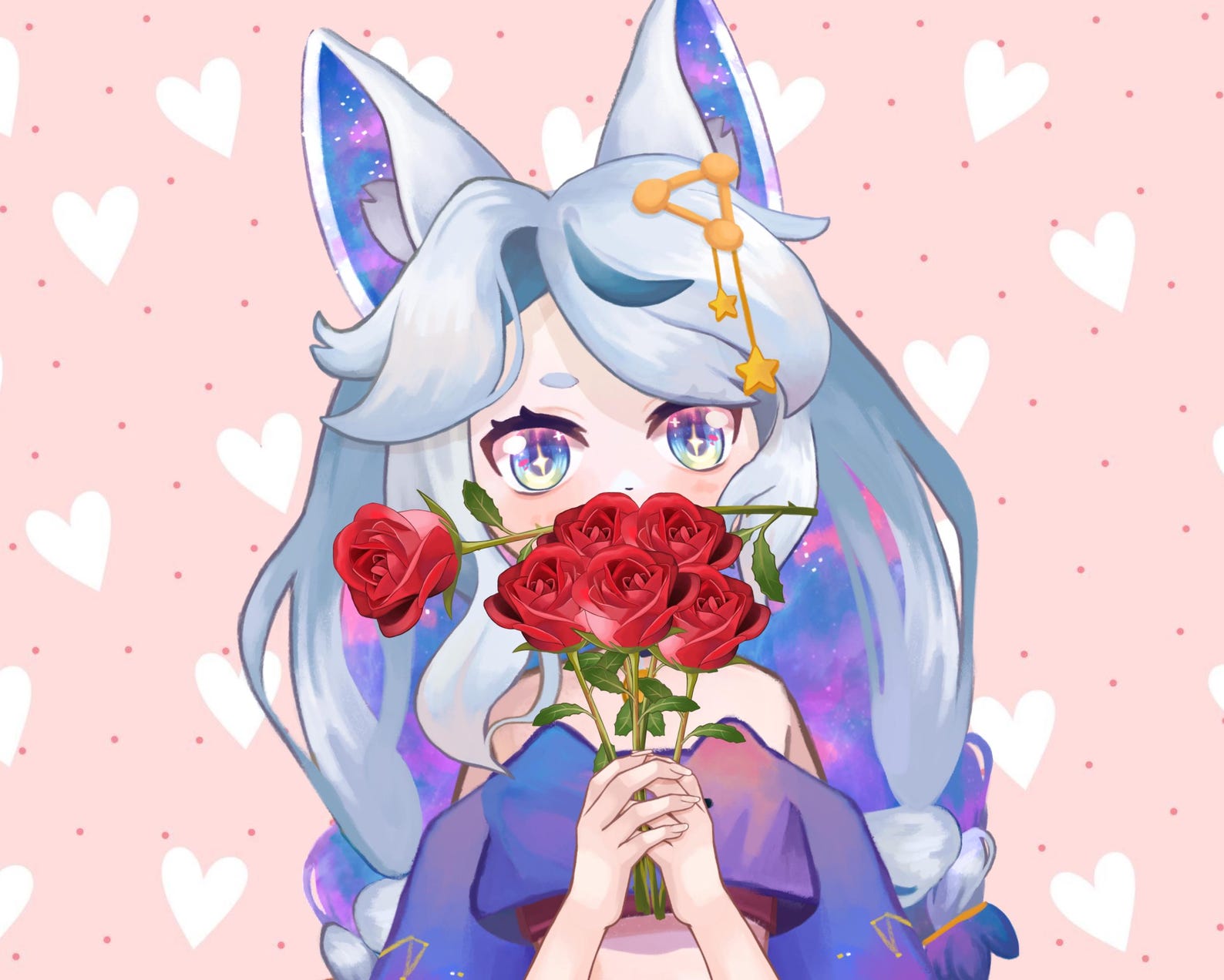 Vtuber Asset | Valentine Roses | Live2d Version - Etsy